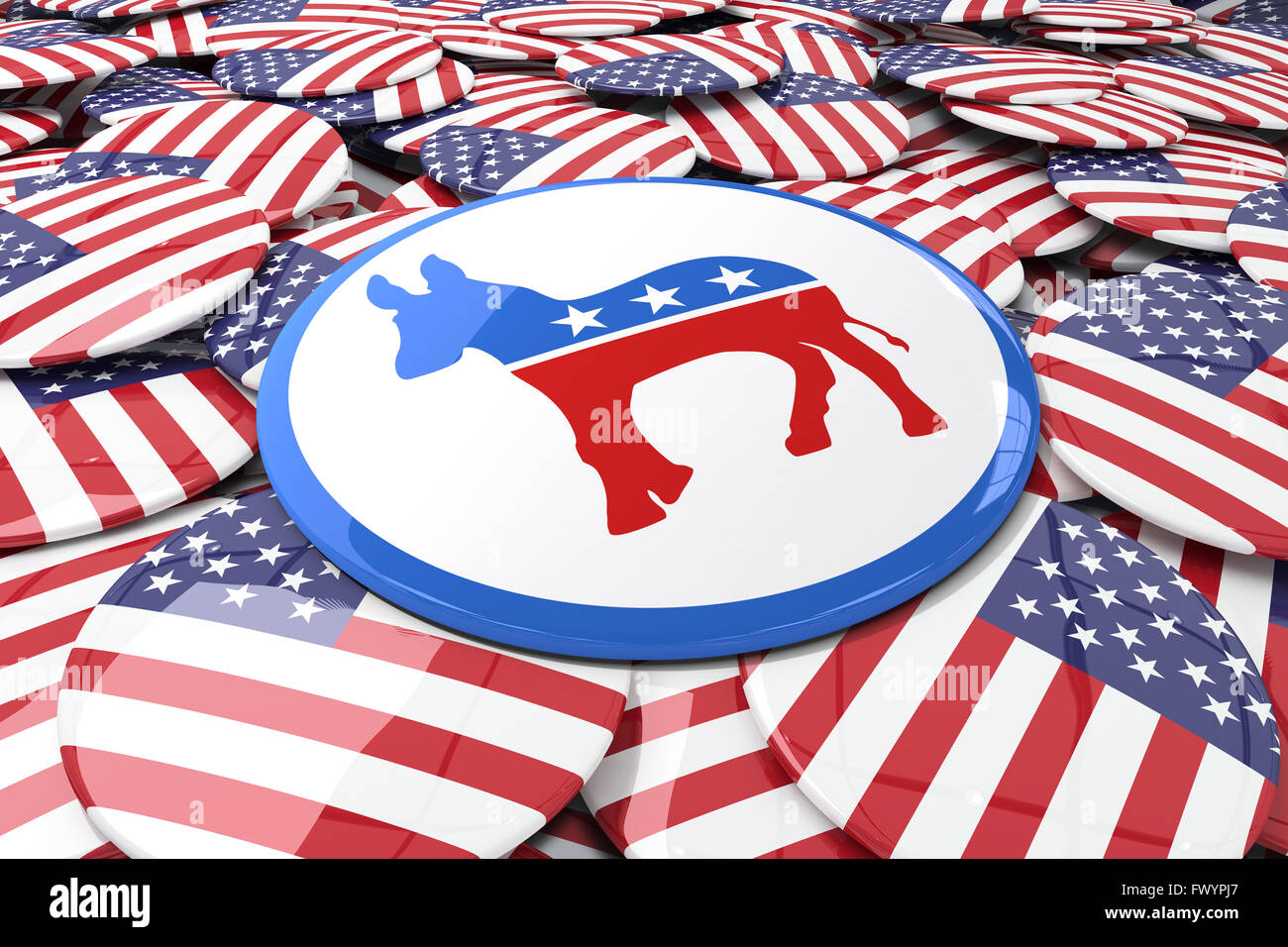 Republican and democrat badges hi-res stock photography and images - Alamy