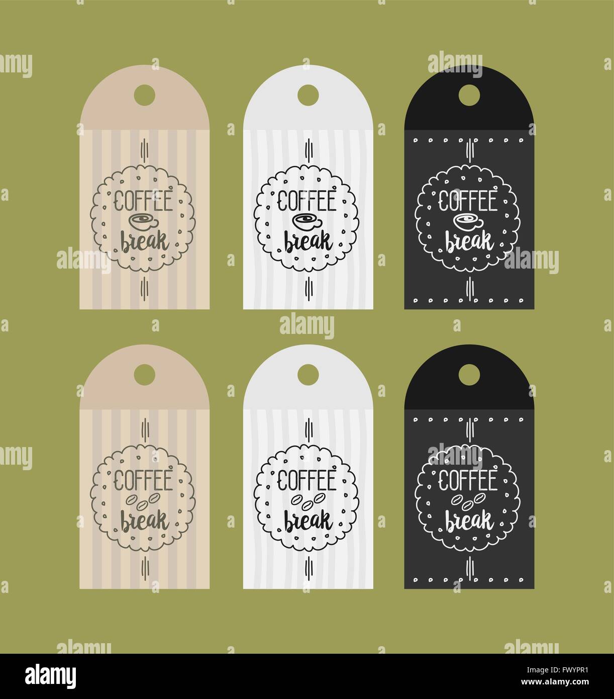 advertising sticker badge coffee shop Stock Vector Image & Art - Alamy