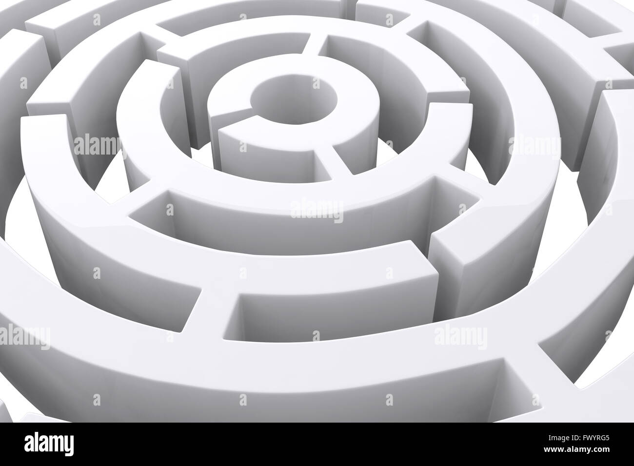 Composite image of circle maze Stock Photo - Alamy