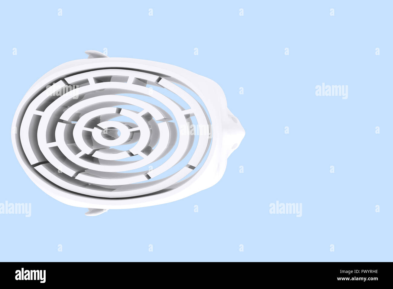 Composite image of maze brain in head Stock Photo - Alamy