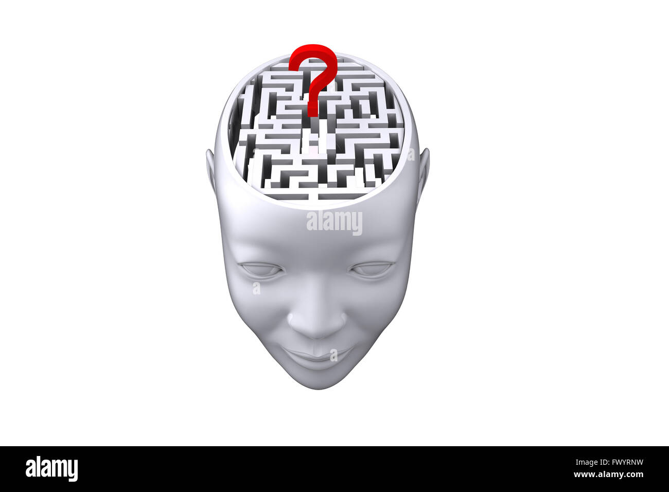Maze as brain Stock Photo - Alamy