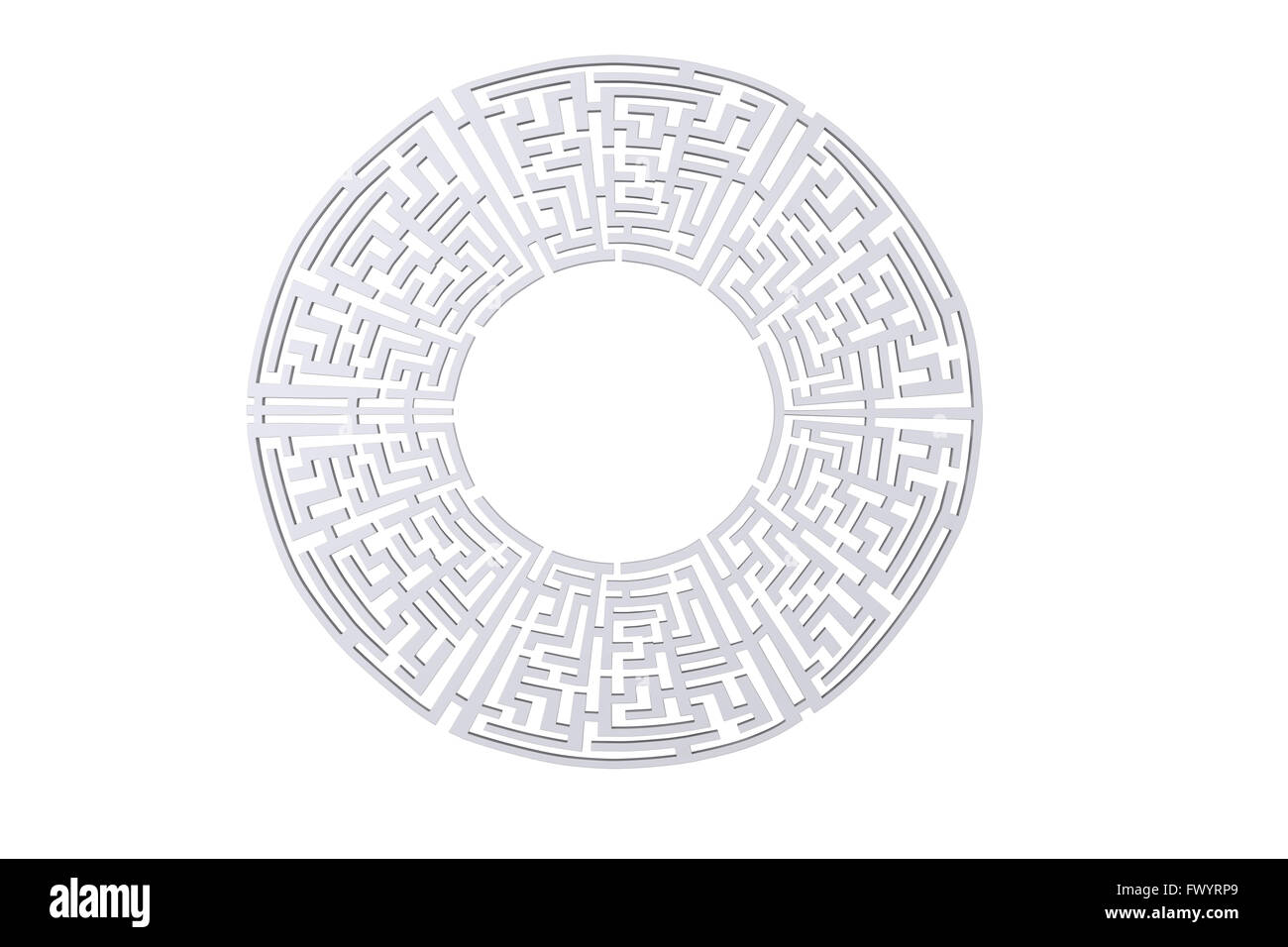 Maze circle hi-res stock photography and images - Alamy