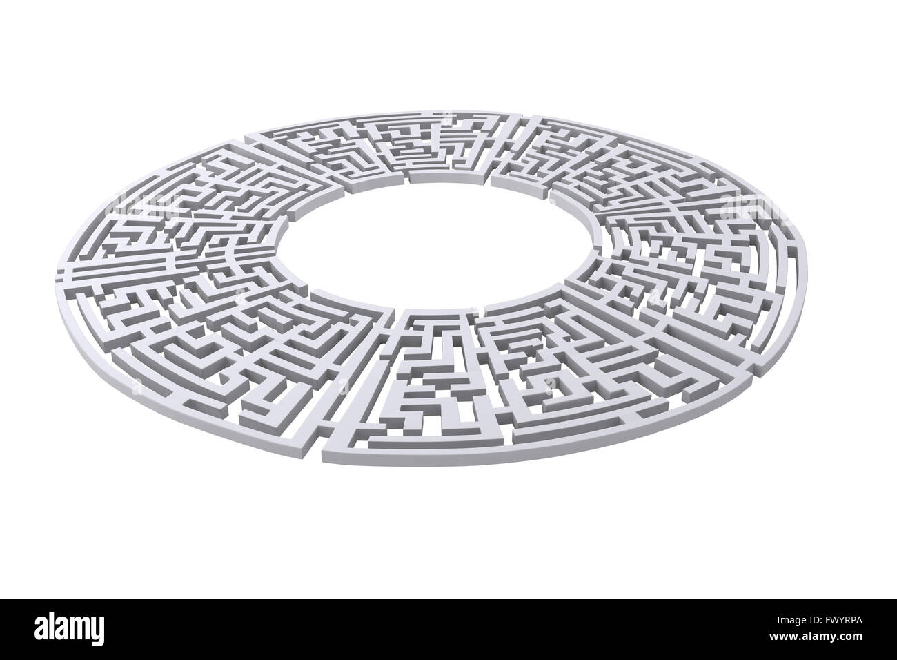 Maze circle hi-res stock photography and images - Alamy