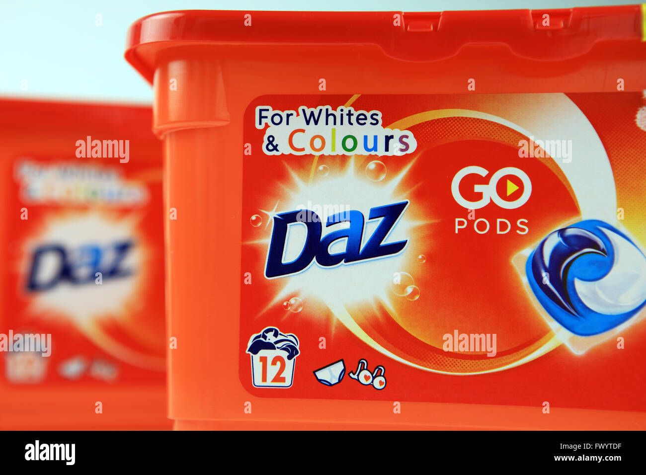Daz laundry detergent pods Stock Photo - Alamy