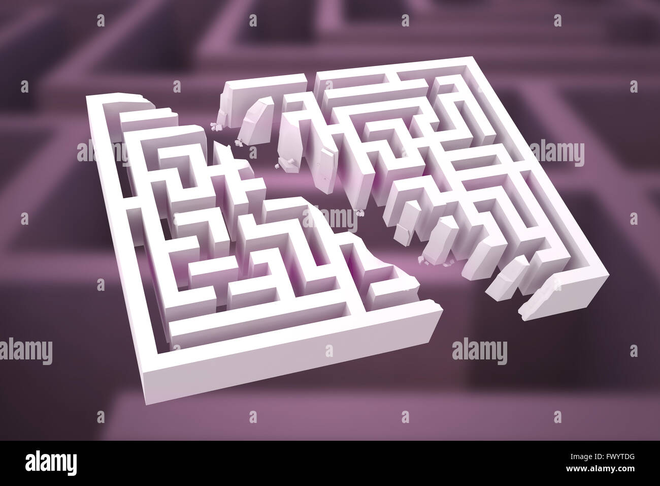 Composite image of maze Stock Photo - Alamy