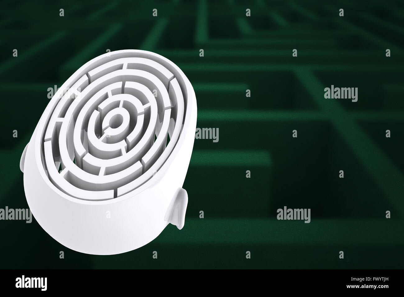 Maze head 3d hi-res stock photography and images - Alamy