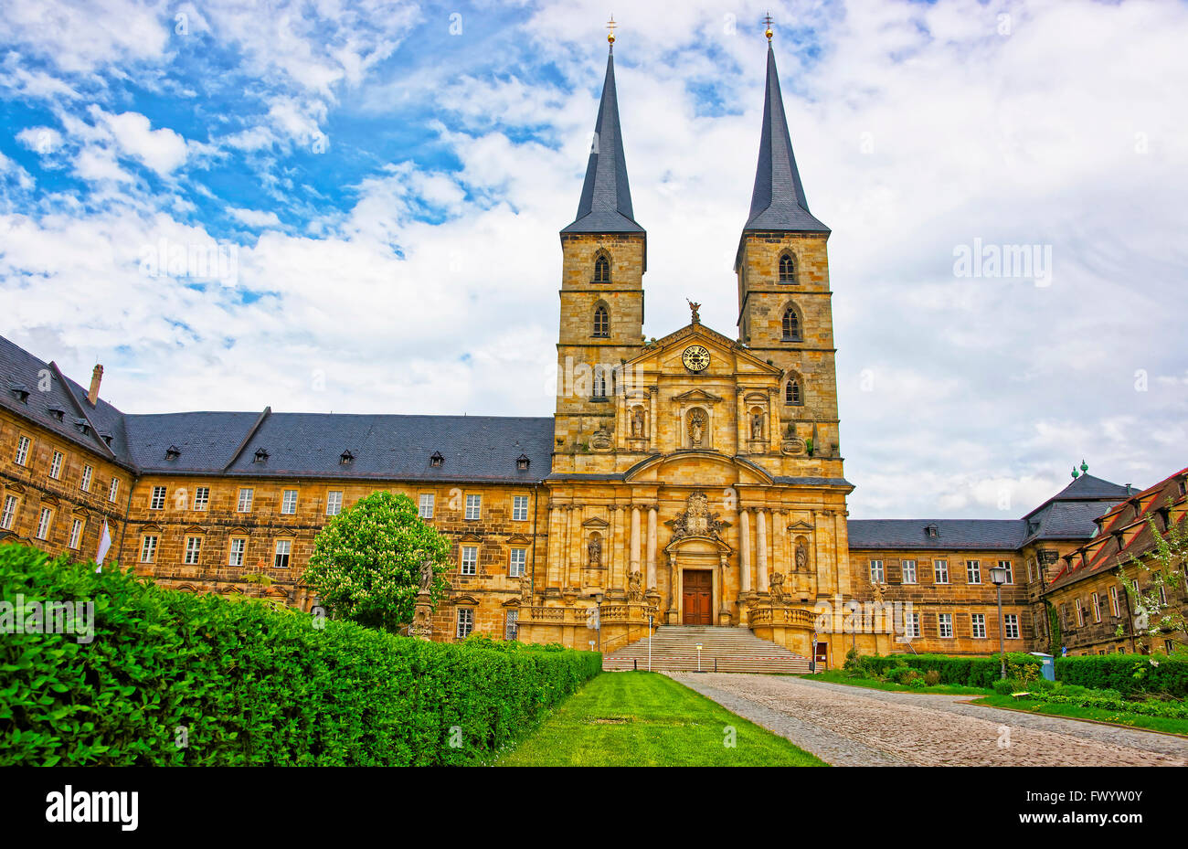 Saint Michael Church in Bamberg in Germany. It is also called ...