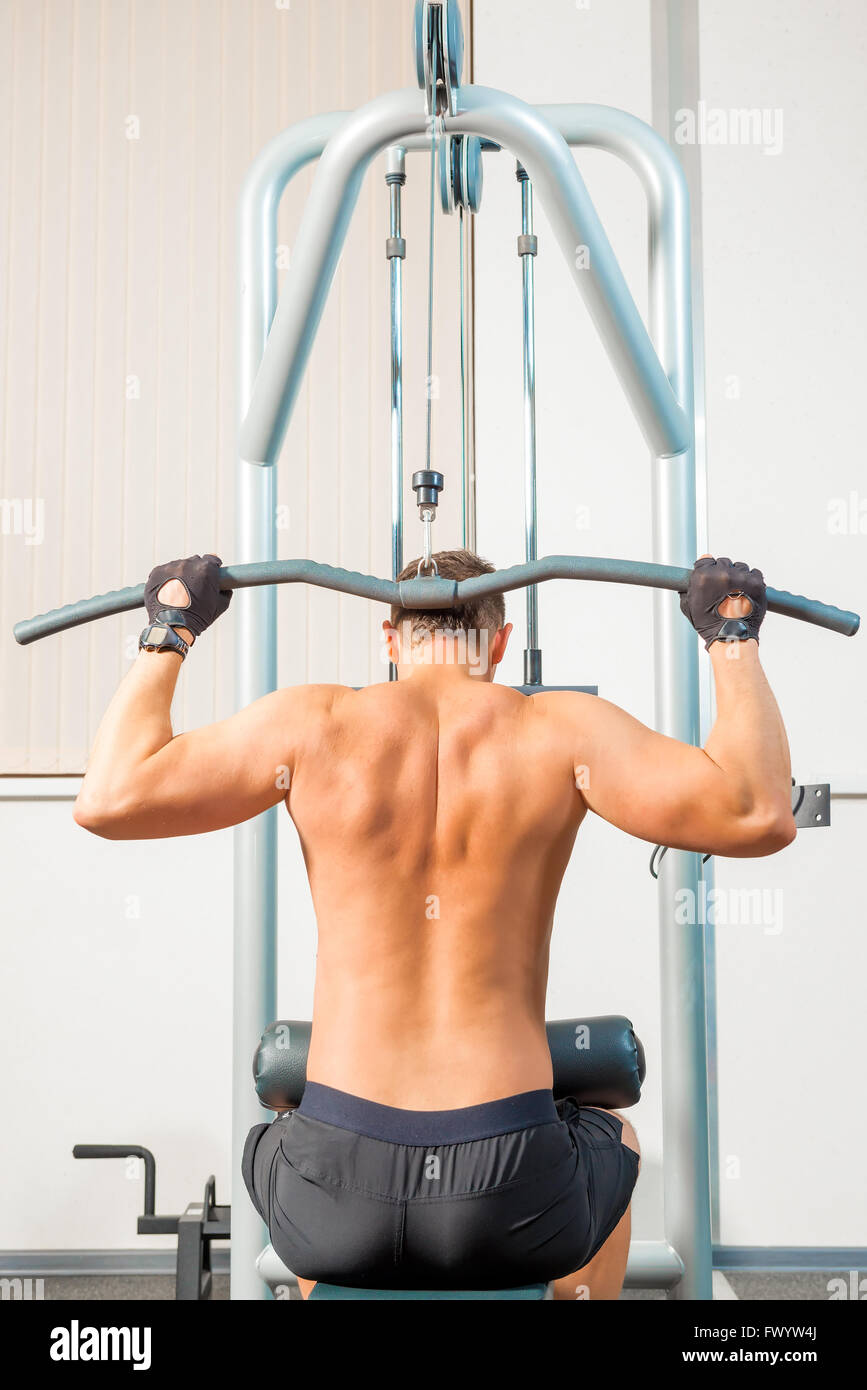 Athletes are back on the simulator in the gym Stock Photo - Alamy