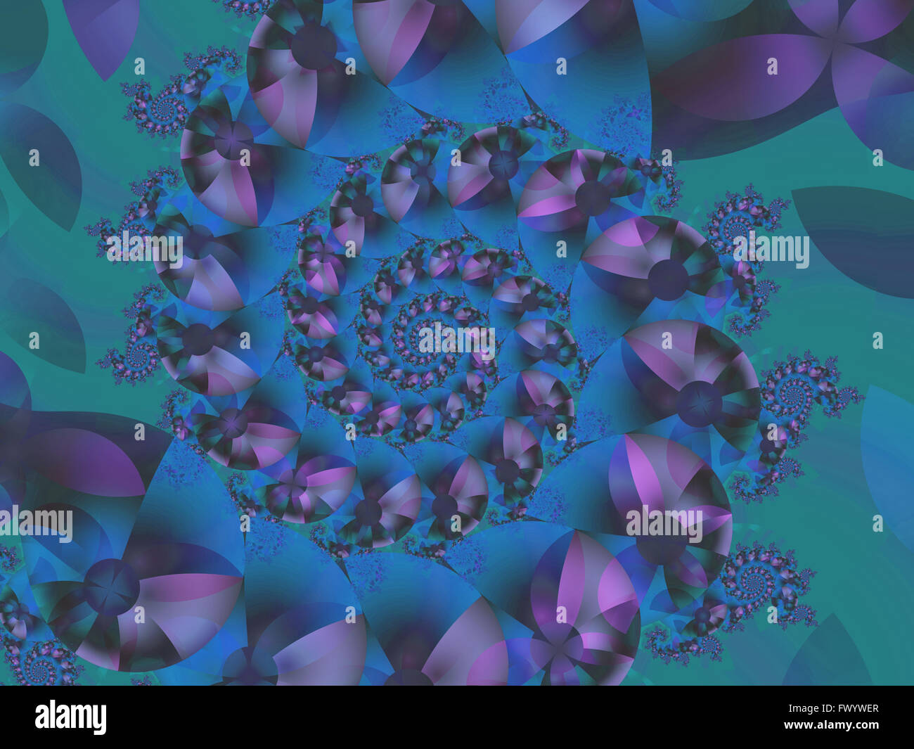 Digital Art Spiral Background Stock Photo - Alamy