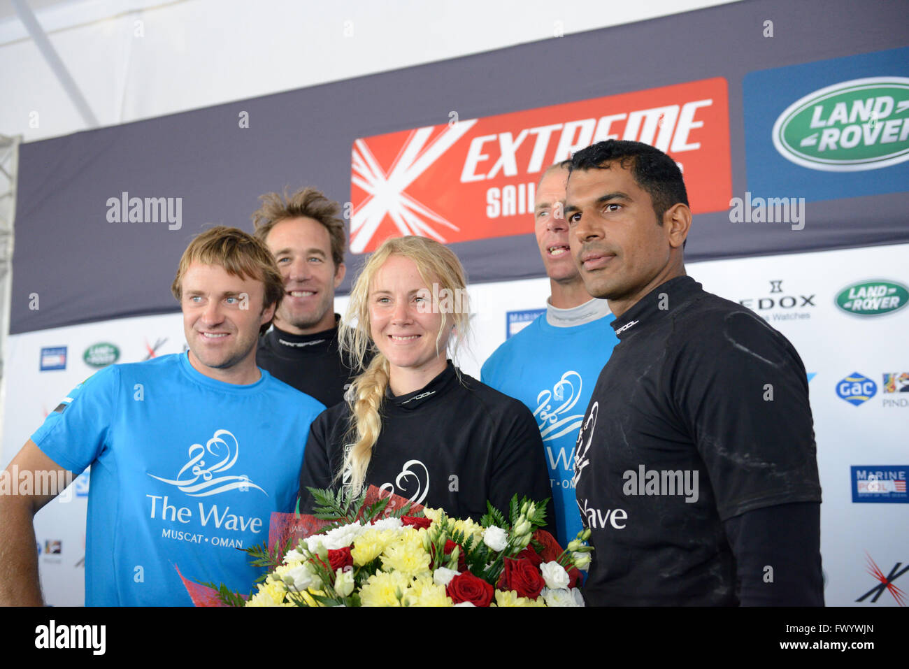 Team Wave Muscat of Oman during the award ceremony of St. Petersburg ...