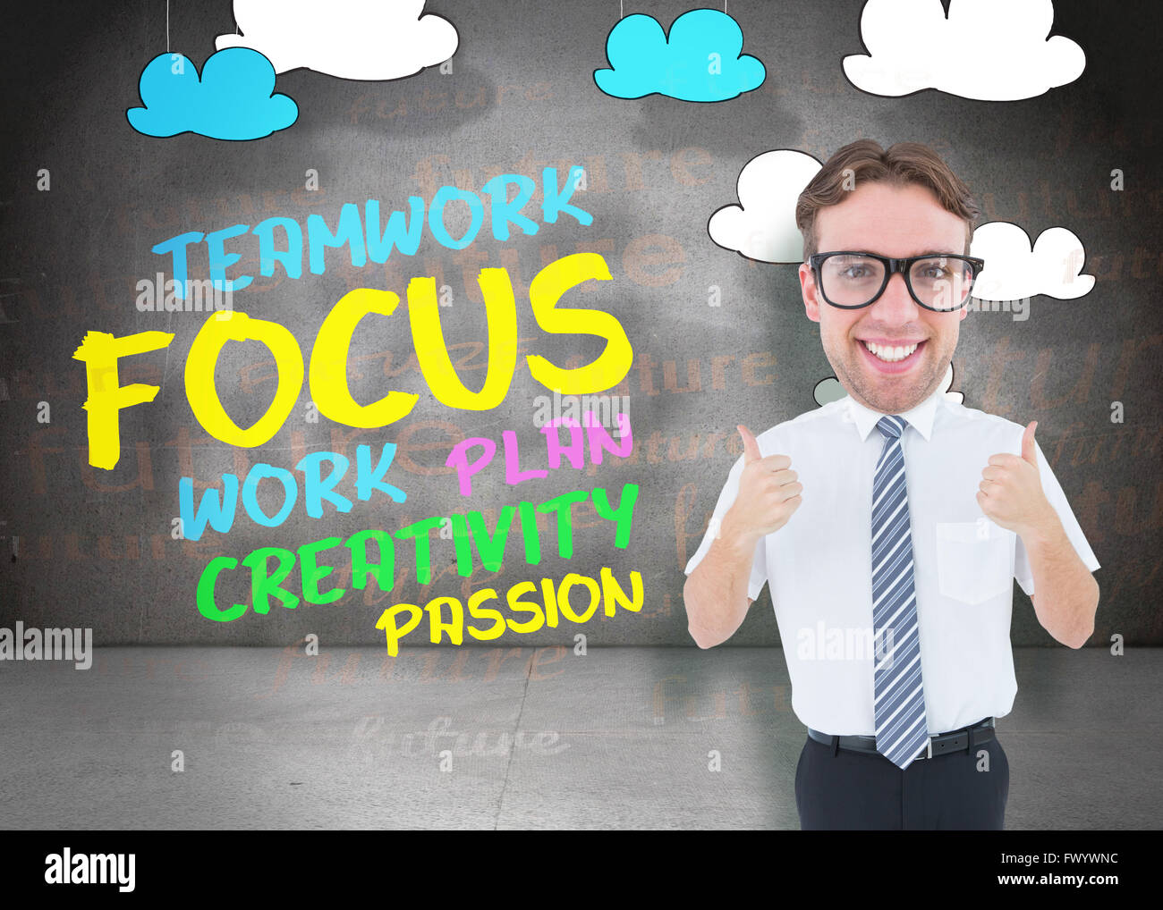 Work planning geek man hi-res stock photography and images - Alamy