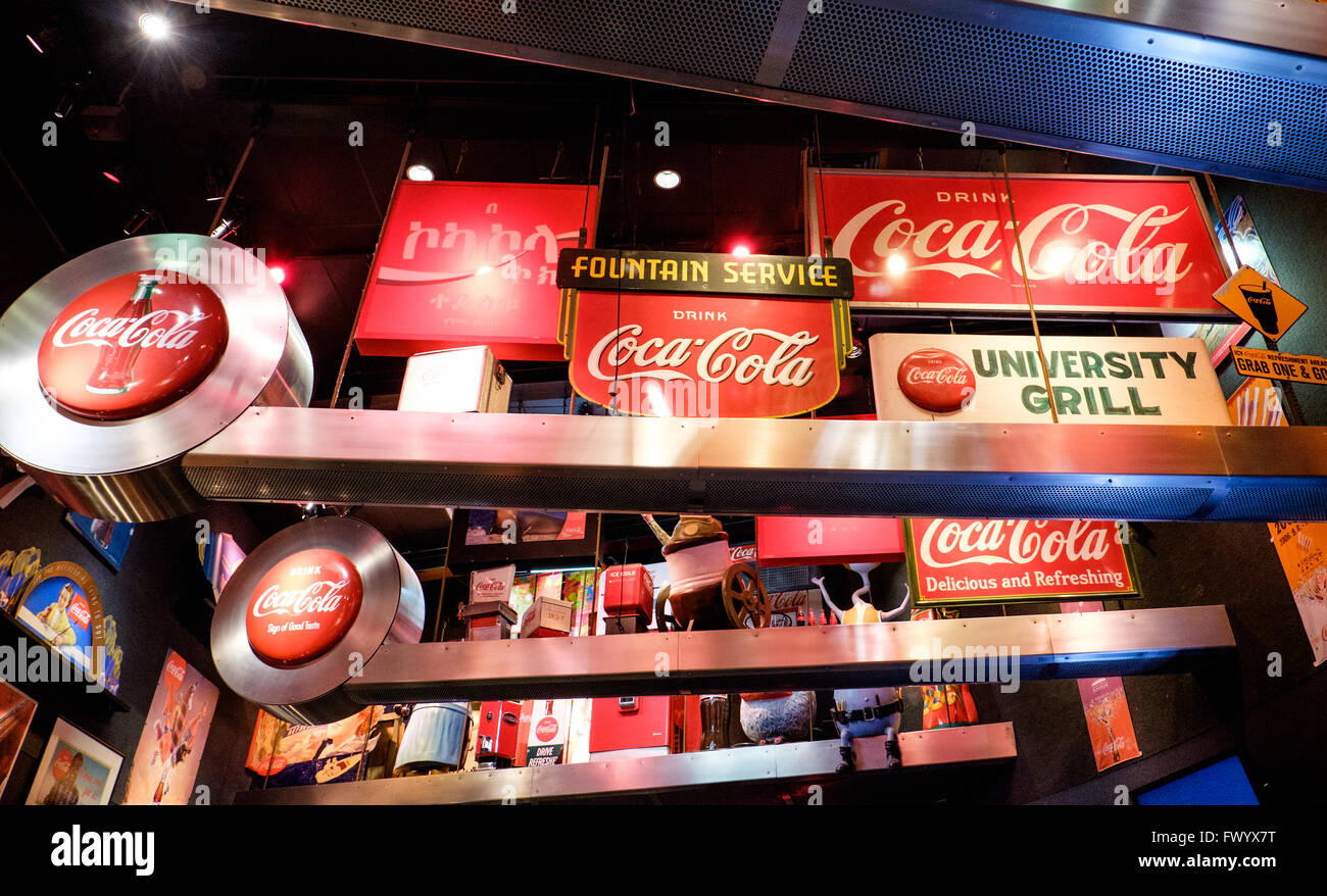 World of Coca-Cola, Pemberton Place,Atlanta, Georgia, USA Stock Photo ...