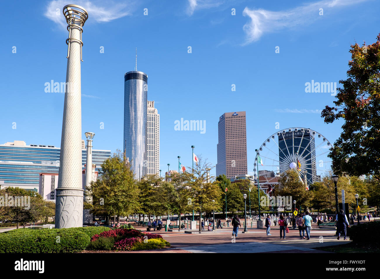 Centennial Olympic Park, Atlanta, Georgia, USA Stock Photo - Alamy