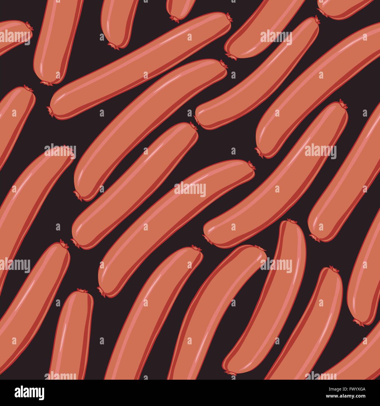 sausage colorful seamless background Stock Vector Image & Art - Alamy