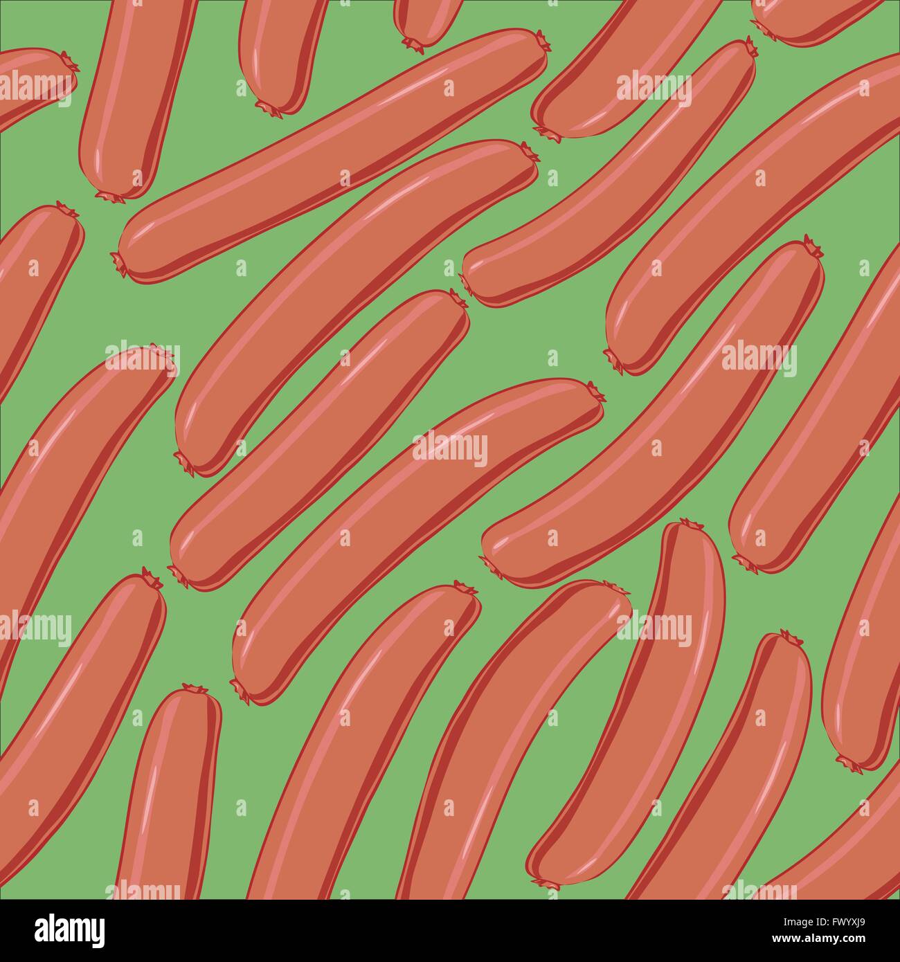 sausage colorful seamless background Stock Vector Image & Art - Alamy