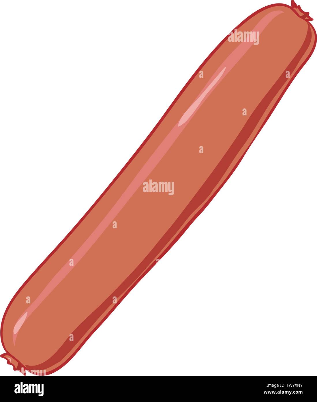 vector sausage isolated Stock Vector Image & Art - Alamy