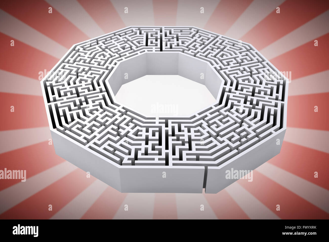 Composite image of maze Stock Photo - Alamy