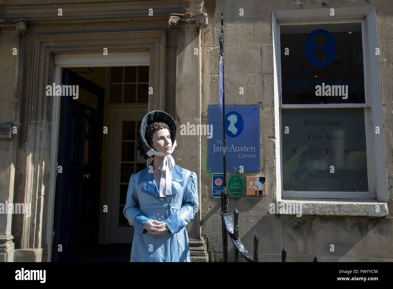 Jane Austen Centre Sign, Bath, England; UK Stock Photo - Alamy