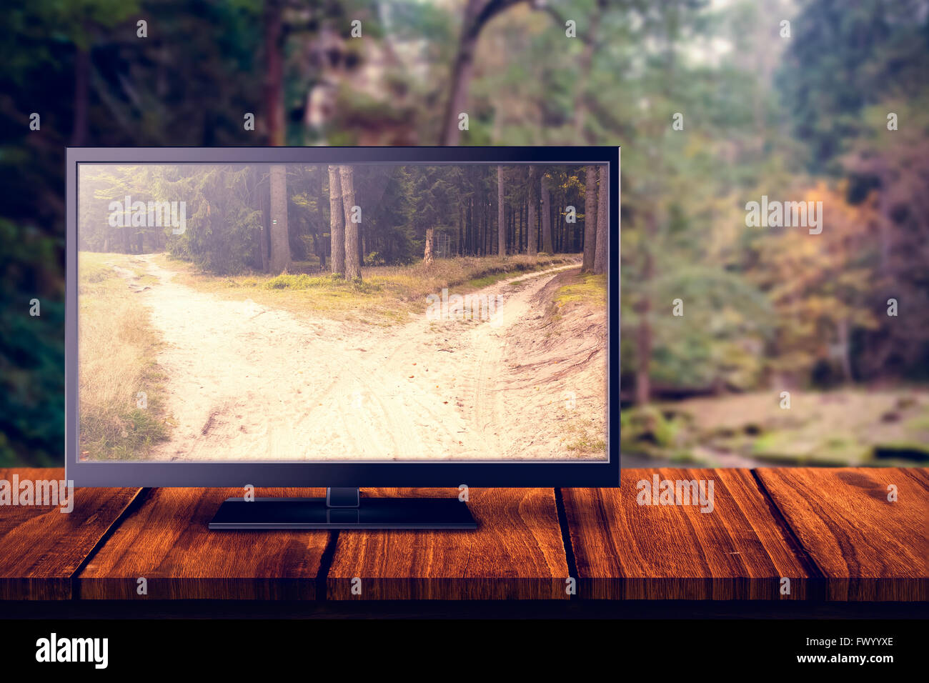 Digital composite countryside dirt road hi-res stock photography and ...