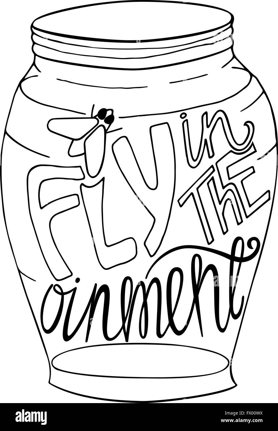 Jar in doodle style. Sketch with inspiration Stock Vector Image & Art ...