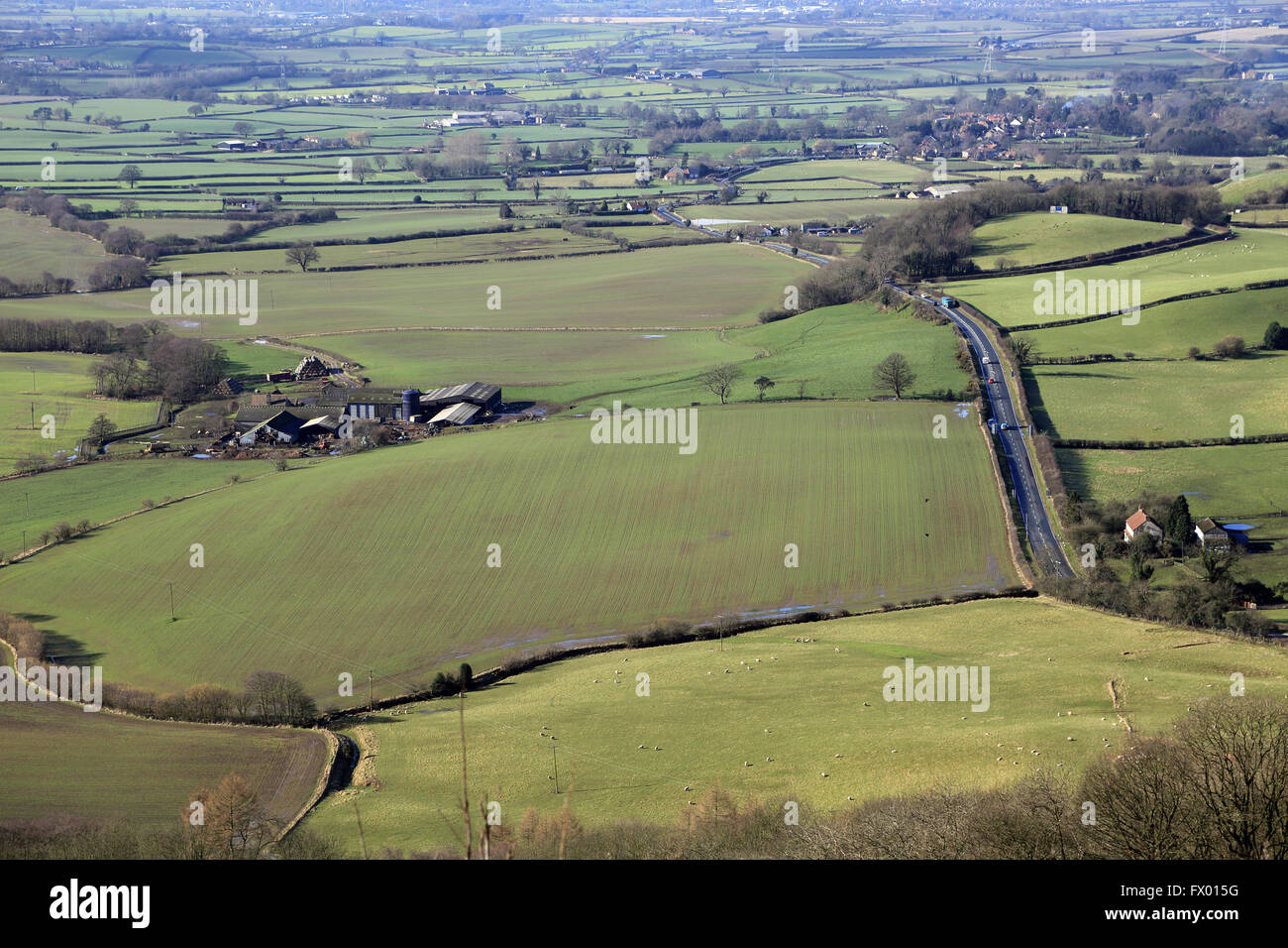 A170 from Thirsk to Sutton Bank from Cleveland Way close to Sutton Bank ...