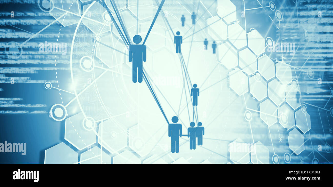 Composite image of shiny blue coding on black background Stock Photo ...