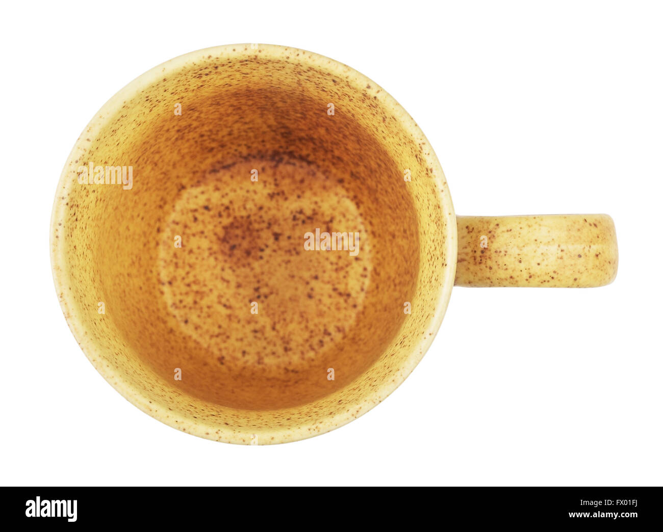 original yellow coffee mug, isolated on white background Stock Photo ...