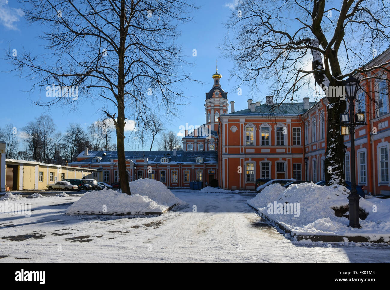 Sunny day at the Alexander Nevsky monastery Stock Photo - Alamy