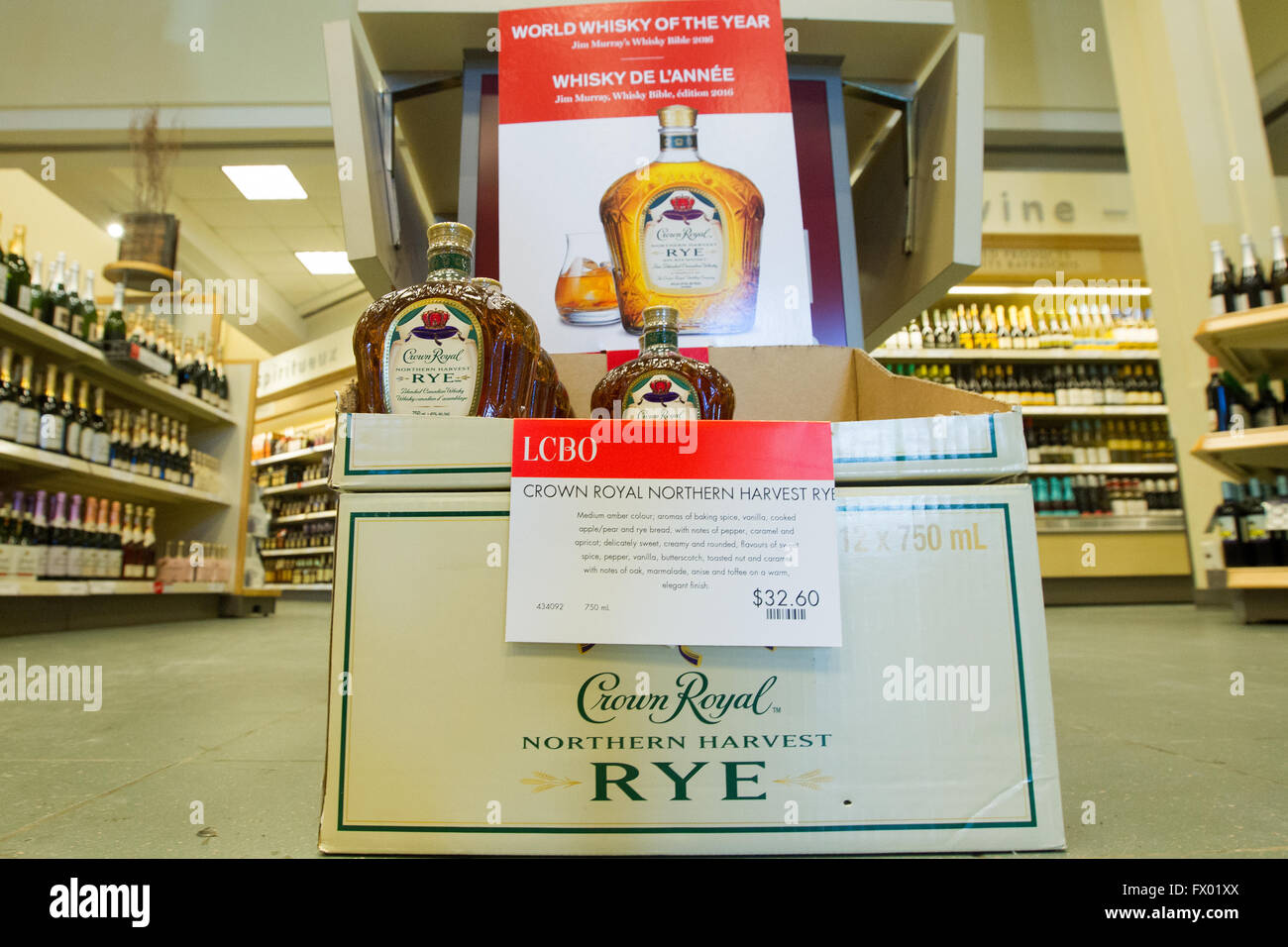 Crown Royal Northern Harvest Rye Whisky at LCBO in Kingston, Ont., on ...