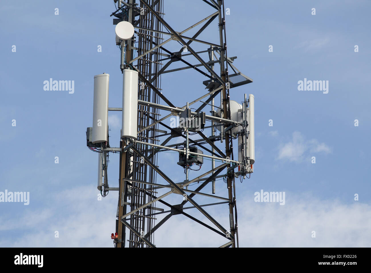 Cellphone tower in Kingston, Ont., on Thursday Jan. 7, 2016 Stock Photo ...