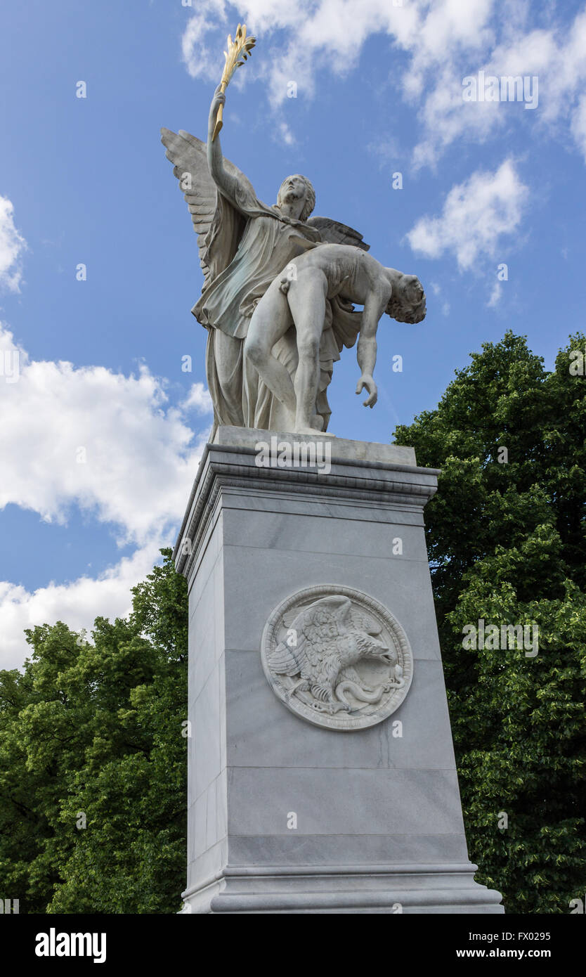Monument Angel Man Berlin Germany Stock Photo - Alamy