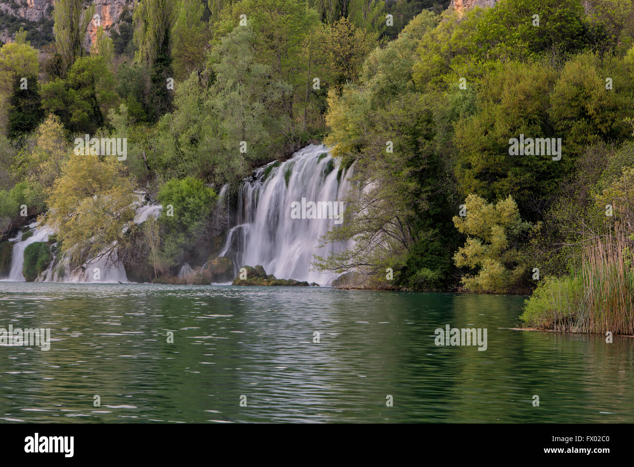 Roski Waterfall at National Park Krka, Croatia Stock Photo - Alamy
