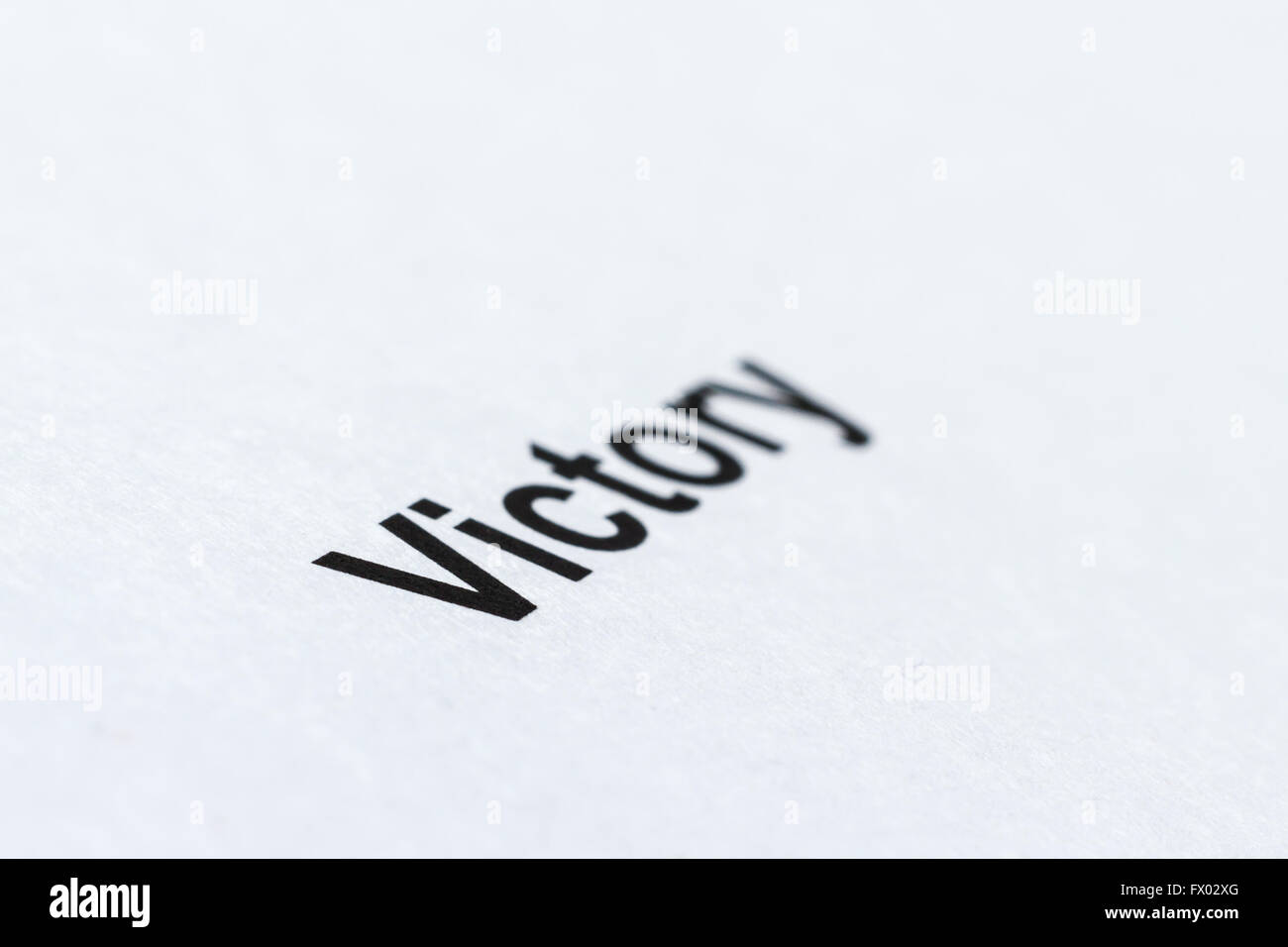 Print word " " on the white paper Stock Photo - Alamy