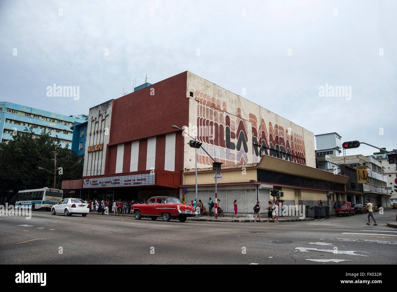 La Rampa street in Vedado Stock Photo - Alamy