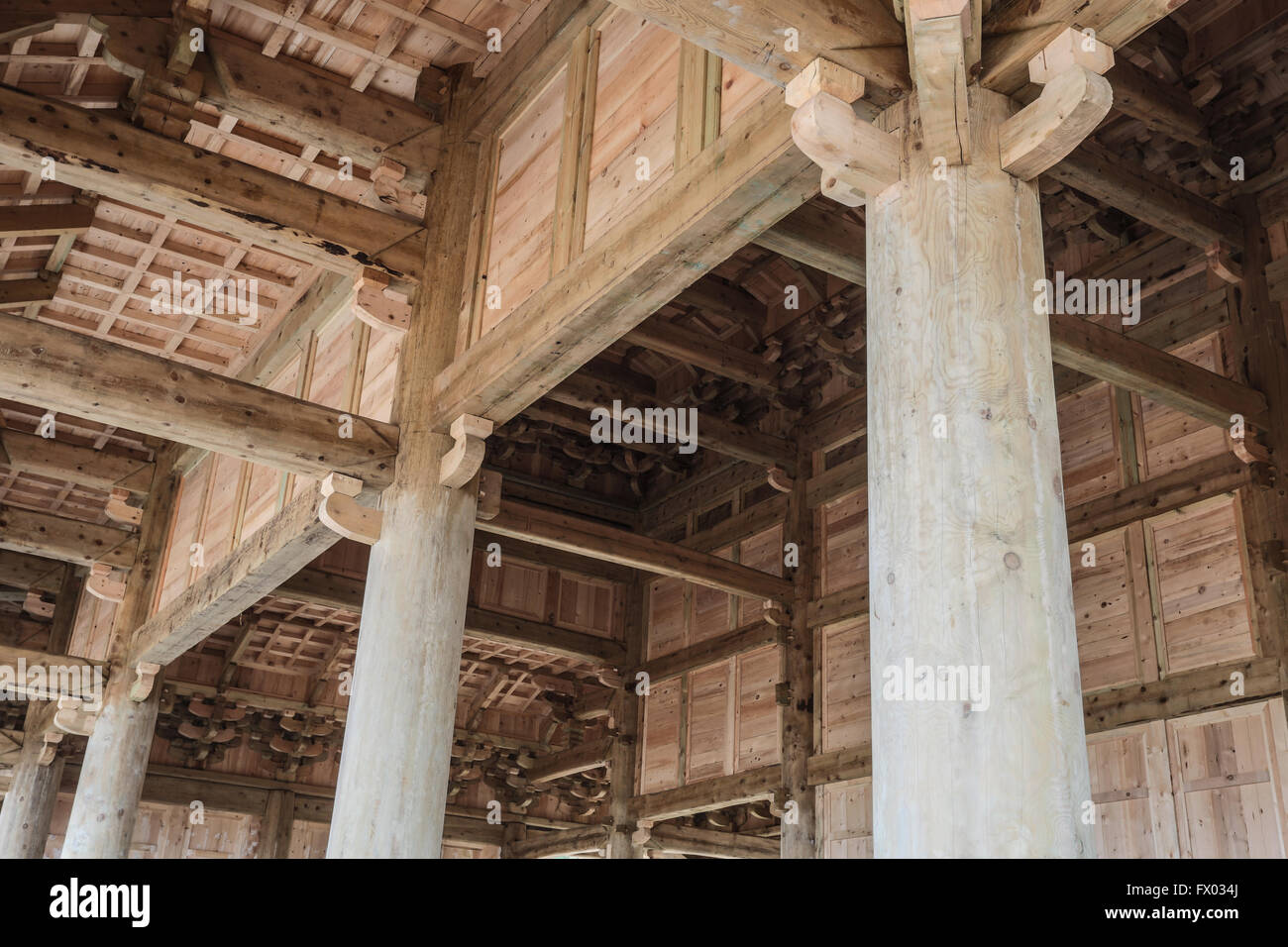 dougong, a system of brackets inserted between the top of a column and ...