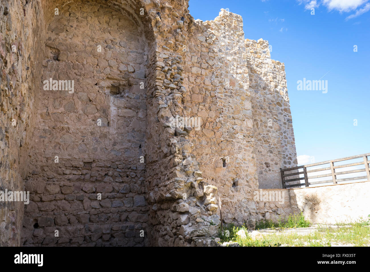 fortification medieval castle of Consuegra in the province of Toledo ...