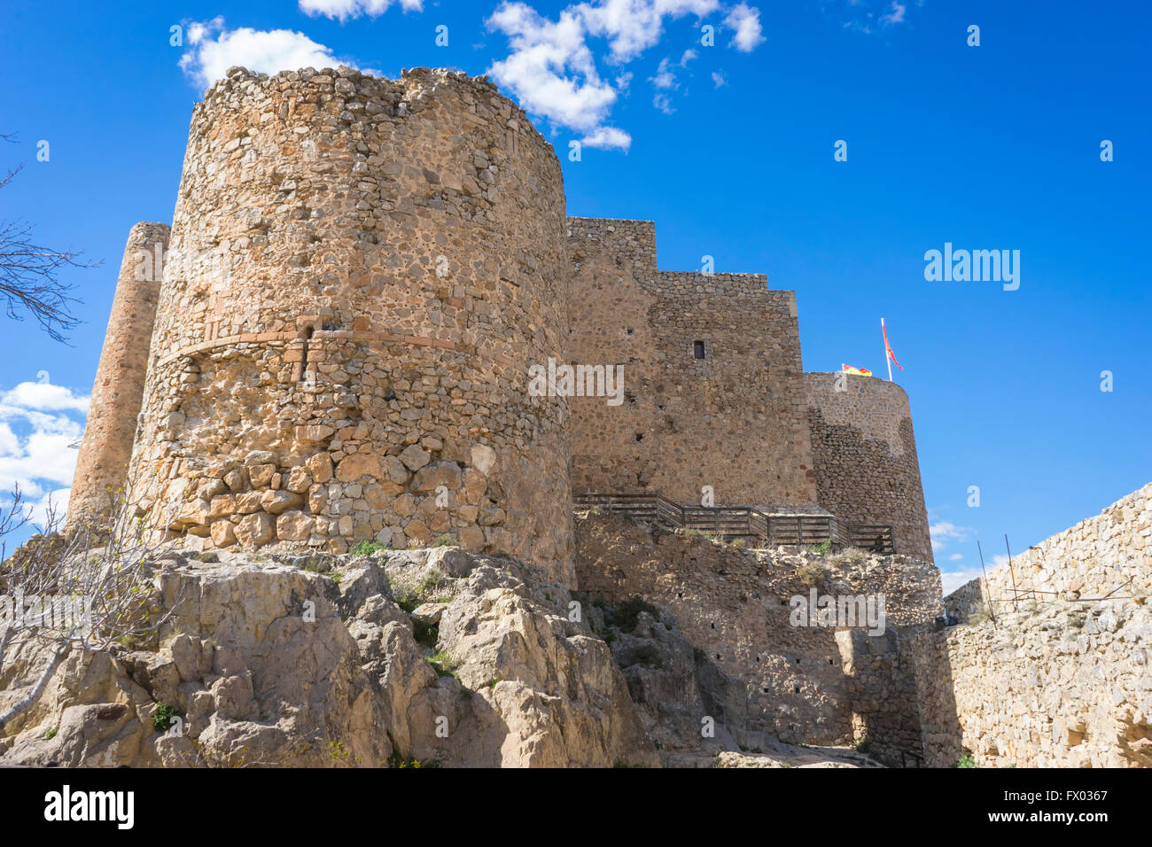 medieval castle of Consuegra in the province of Toledo, Spain Stock ...