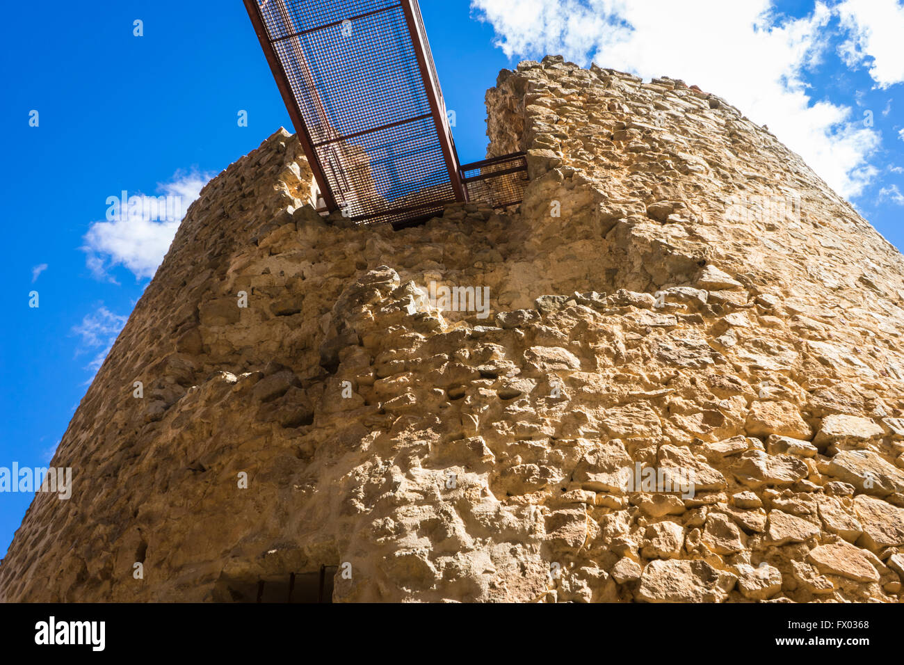 fortress medieval castle of Consuegra in the province of Toledo, Spain ...
