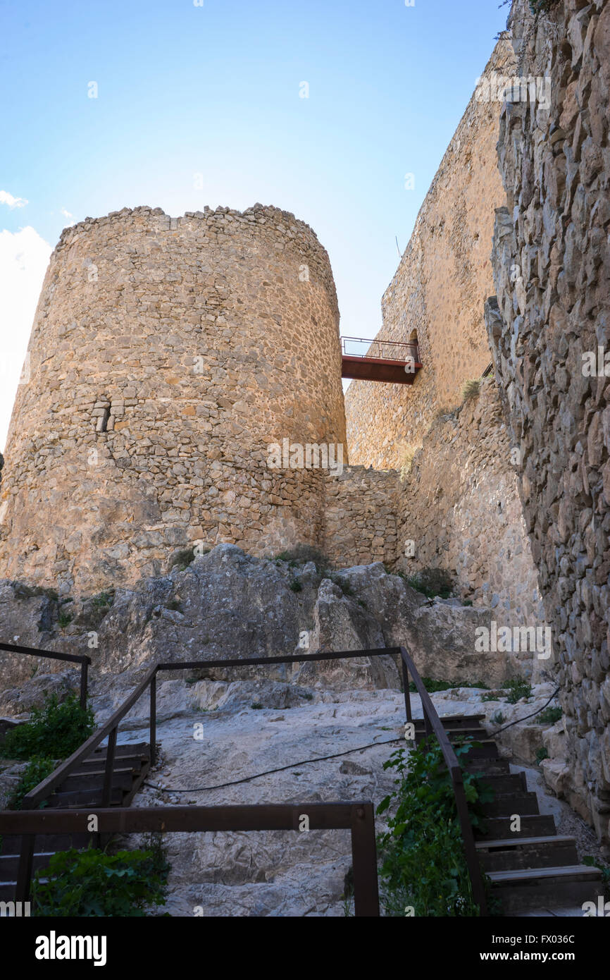 medieval castle of Consuegra in the province of Toledo, Spain Stock ...