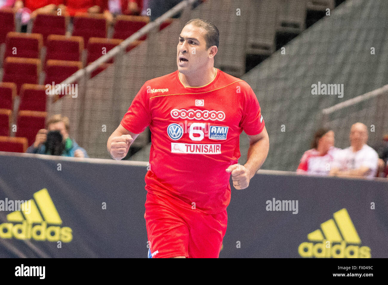 ERGO Arena, Gdansk, Poland, 8th April, 2016. 2016 IHF Men's Olympic ...