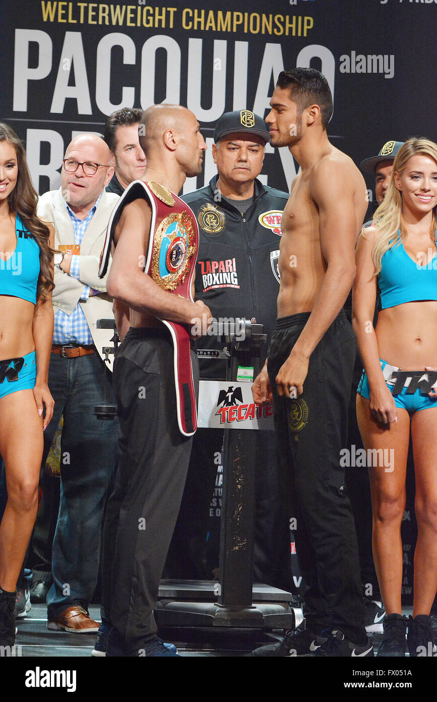 Las Vegas, Nevada, USA. 8th Apr, 2016. Boxers Arthur Abraham and ...