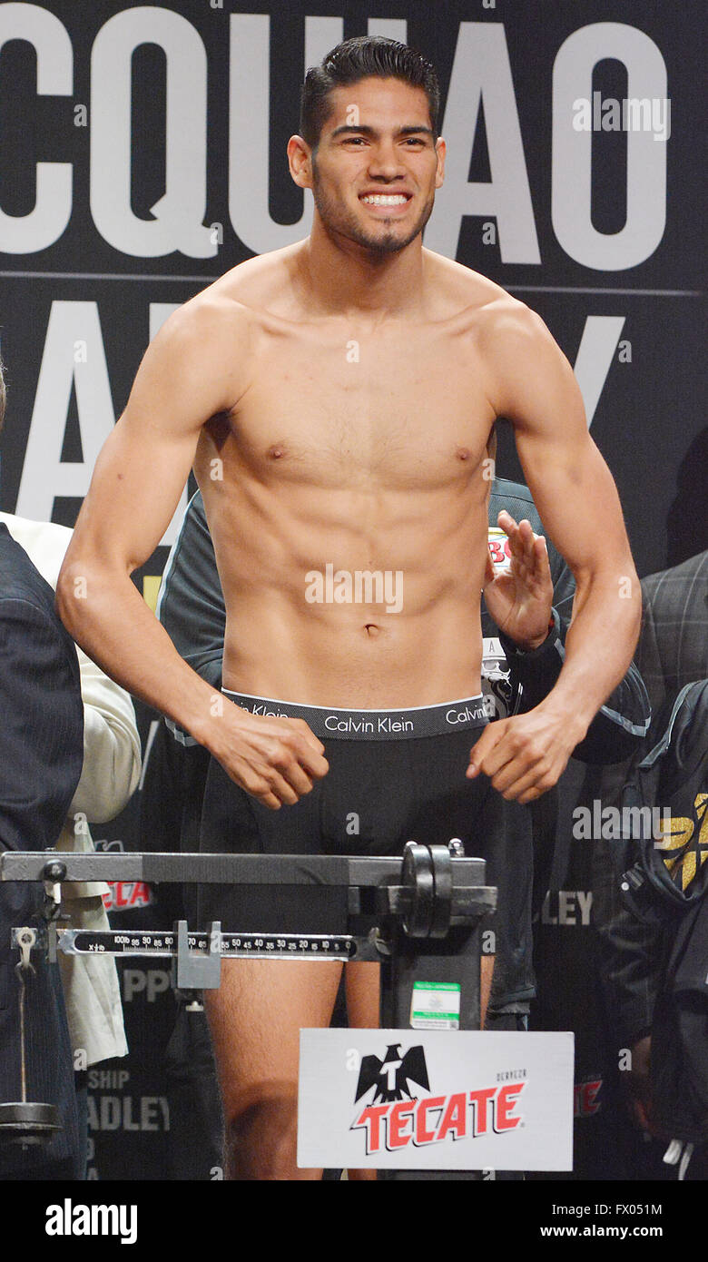 Las Vegas, Nevada, USA. 8th Apr, 2016. Boxer Gilberto Ramirez attends ...