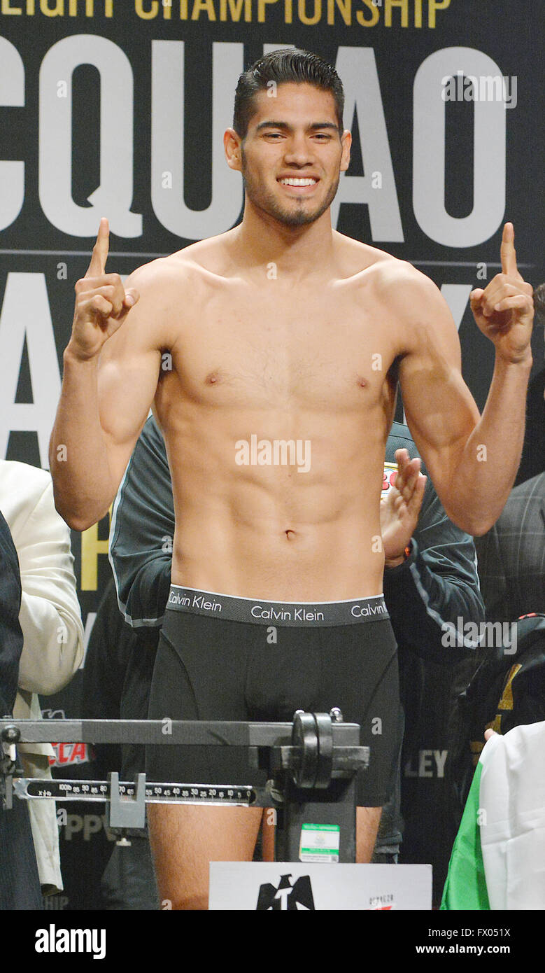 Las Vegas, Nevada, USA. 8th Apr, 2016. Boxer Gilberto Ramirez attends ...