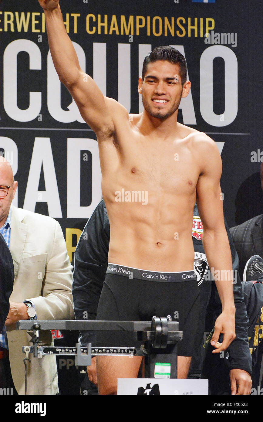 Las Vegas, Nevada, USA. 8th Apr, 2016. Boxer Gilberto Ramirez attends ...