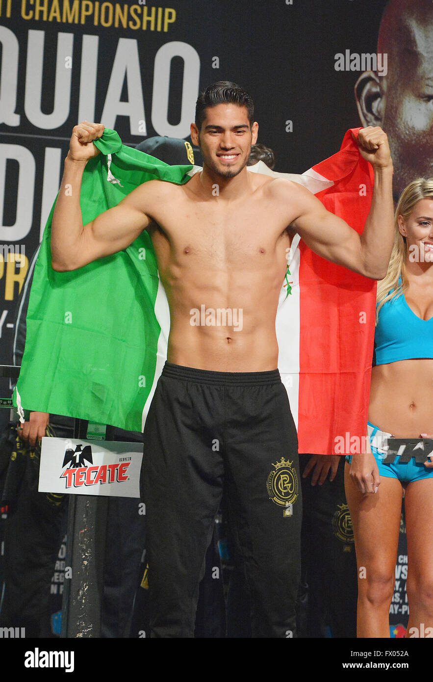 Las Vegas, Nevada, USA. 8th Apr, 2016. Boxer Gilberto Ramirez attends ...