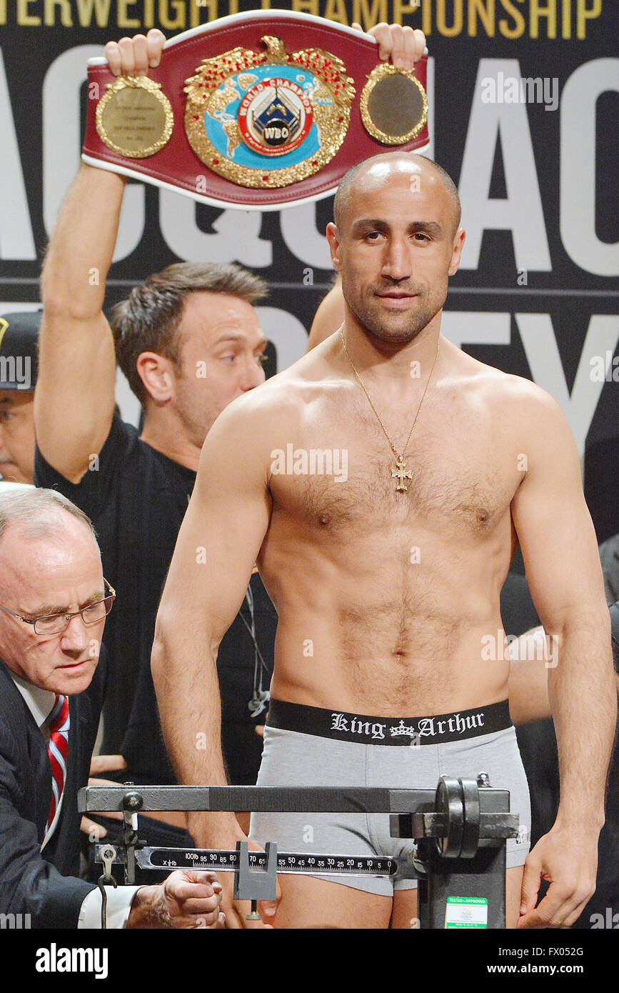 Las Vegas, Nevada, USA. 8th Apr, 2016. Boxer Arthur Abraham attends the ...
