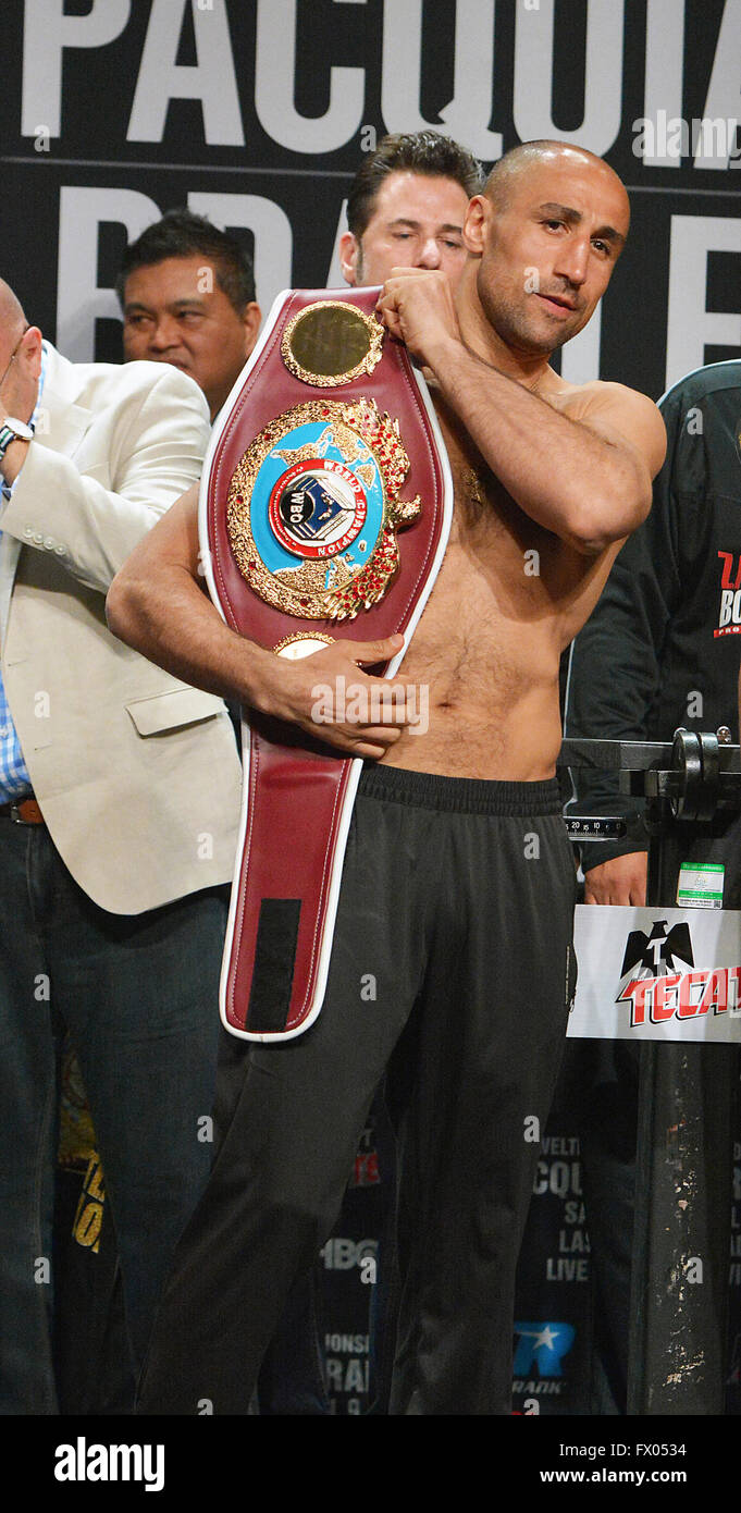 Las Vegas, Nevada, USA. 8th Apr, 2016. Boxer Arthur Abraham attends the ...