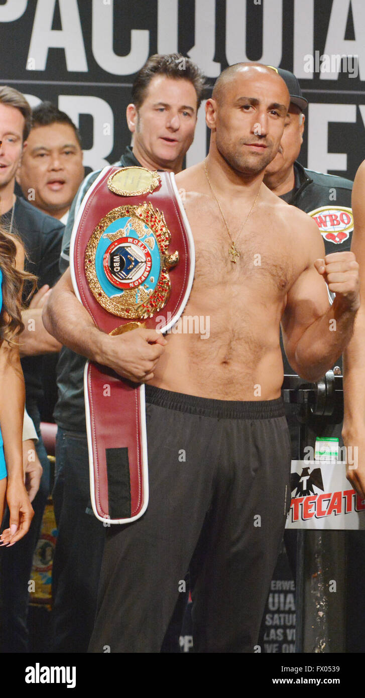 Las Vegas, Nevada, USA. 8th Apr, 2016. Boxer Arthur Abraham attends the ...