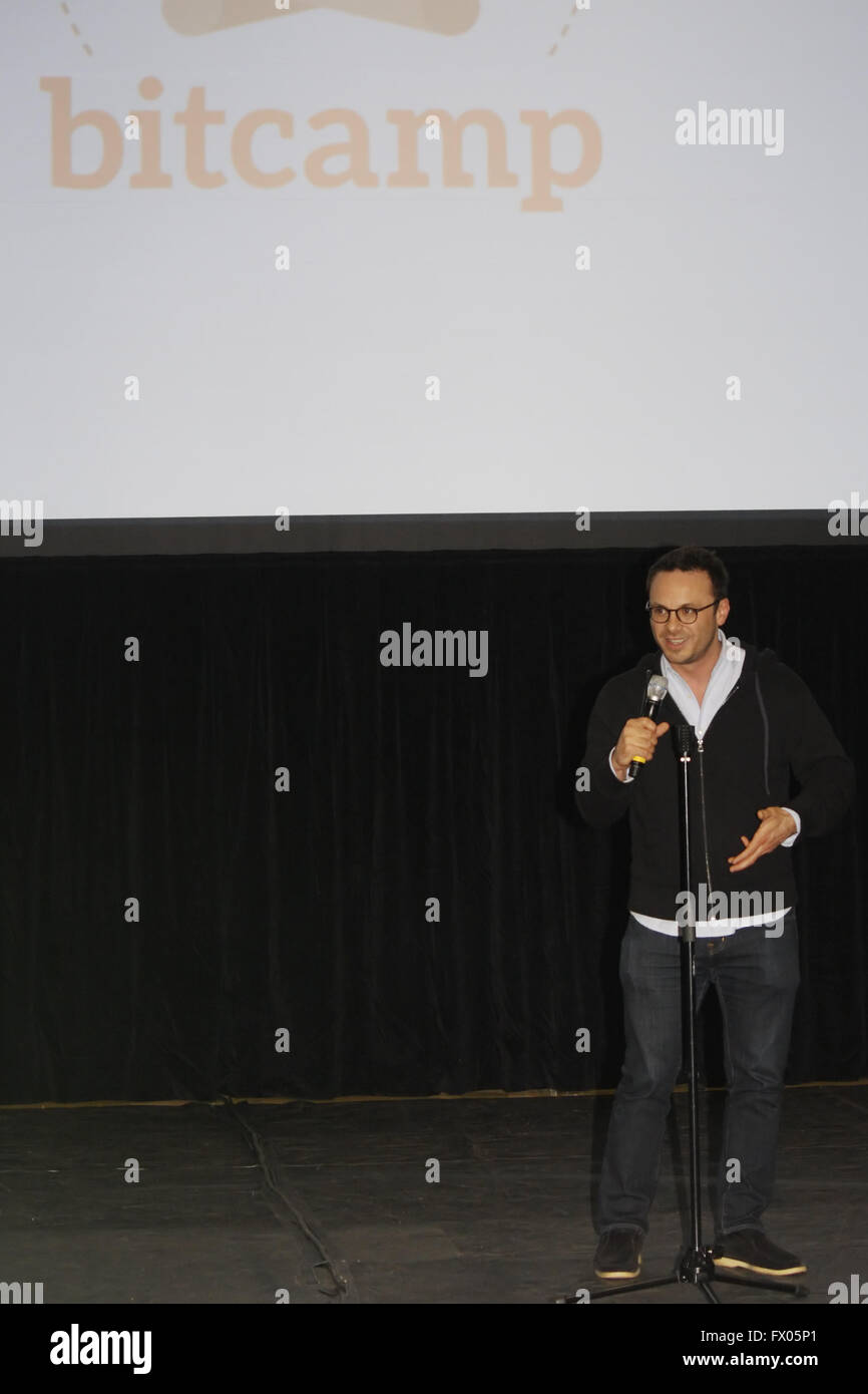 College Park, MARYLAND, USA. 8th Apr, 2016. Oculus co-founder and CEO ...