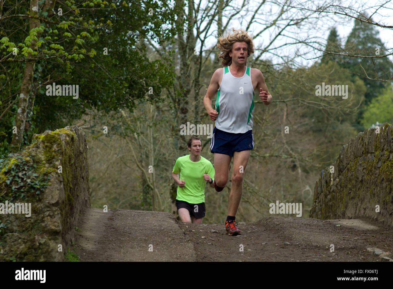 Bovey Tracey, Devon, UK. 09th Apr, 2016. Parke 5 kilometer fun run at ...